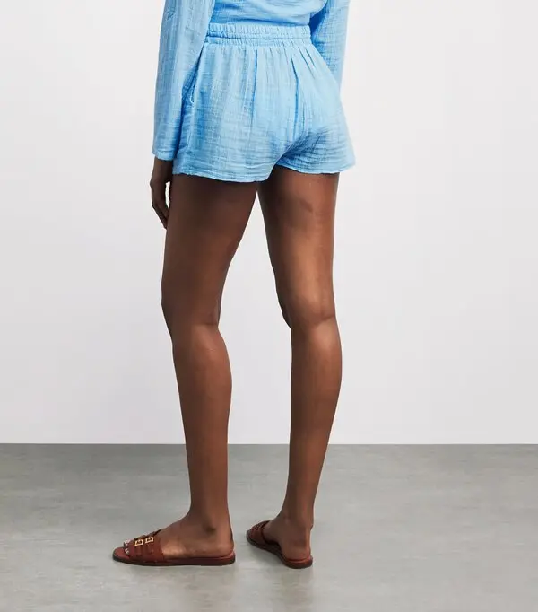Melissa Odabash Cotton Abbie Drawstring Shorts