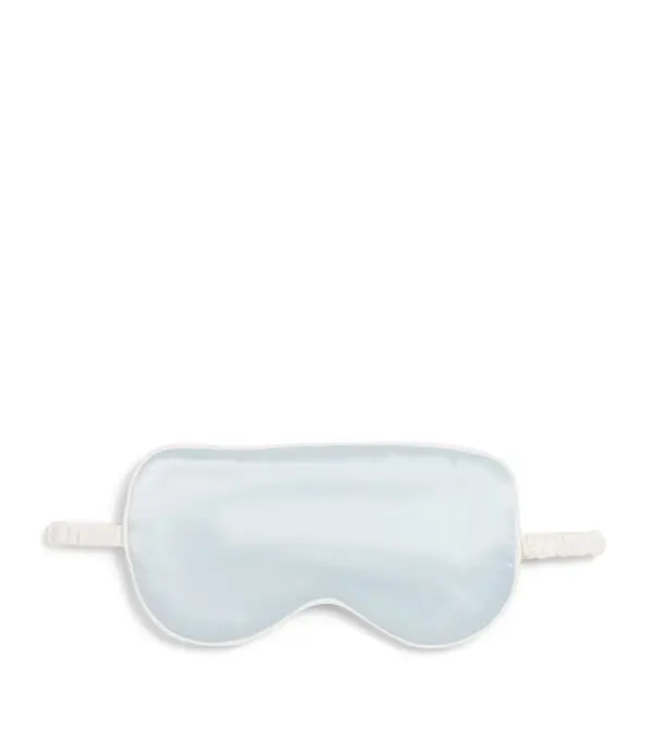 Olivia Von Halle Silk Audrey Eye Mask - Blue
