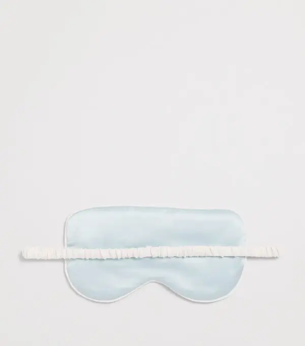 Olivia Von Halle Silk Audrey Eye Mask - Blue