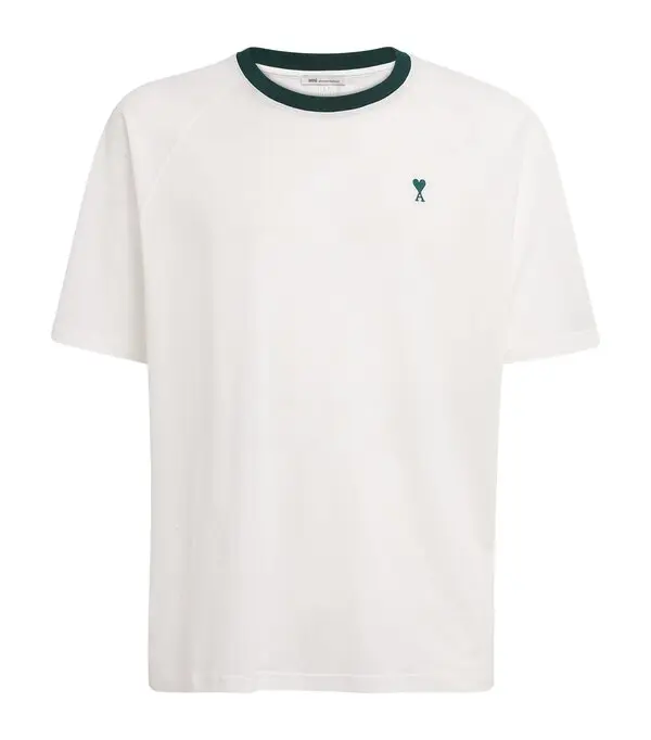 AMI Paris Cotton De Coeur T-shirt - White