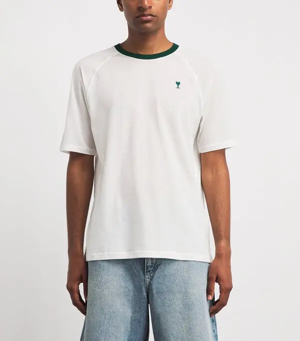 AMI Paris Cotton De Coeur T-shirt - White