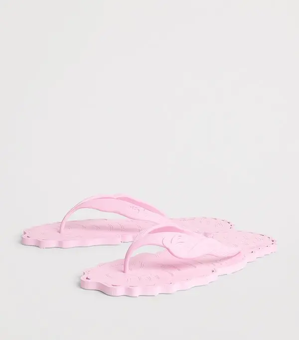 Zimmermann Seafoam Flip Flops - Pink