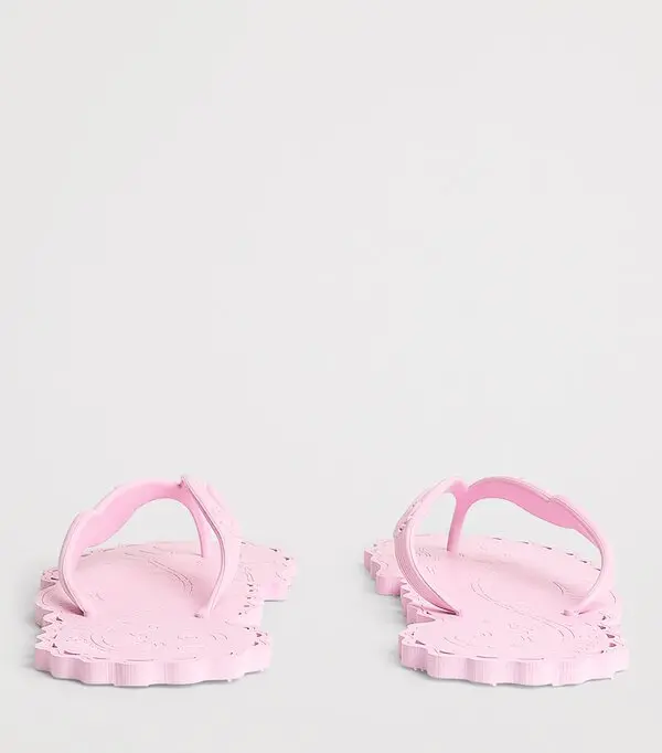 Zimmermann Seafoam Flip Flops - Pink