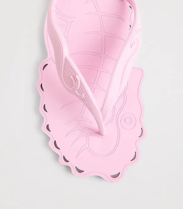 Zimmermann Seafoam Flip Flops - Pink