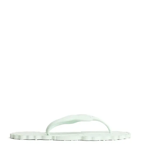 Zimmermann Seafoam Flip Flops - Green