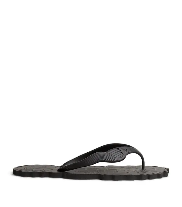 Zimmermann Seafoam Flip Flops - Black