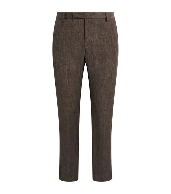 Sunspel Slim Fit Linen Trousers