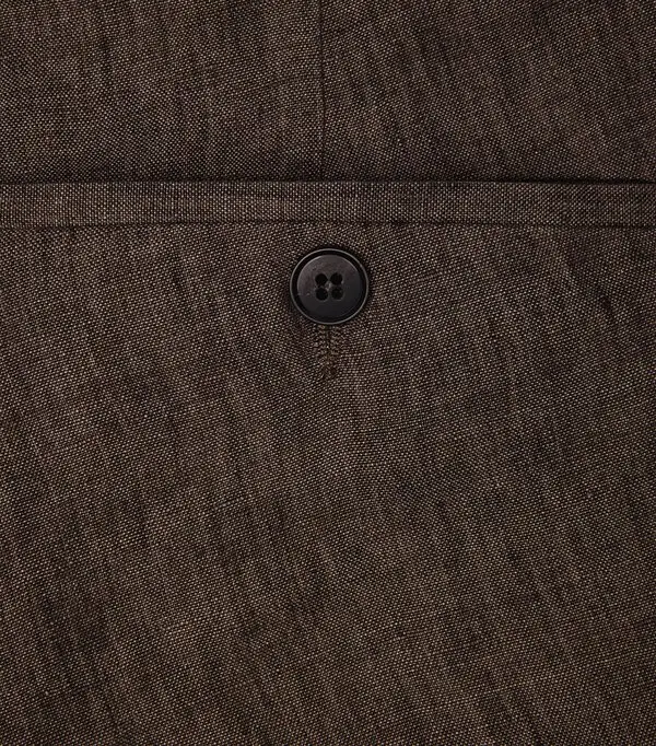 Sunspel Slim Fit Linen Trousers