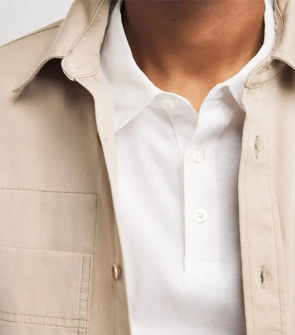 Sunspel Supima Cotton Polo Shirt - White