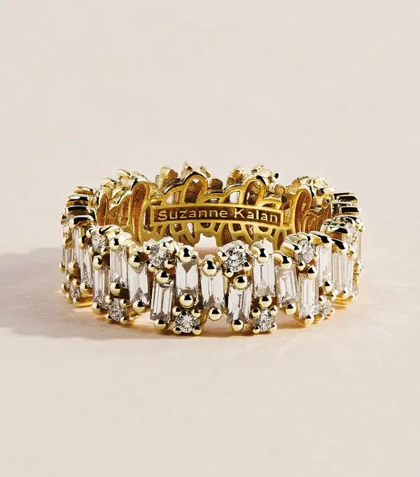 SUZANNE KALAN 18k Diamond And Sapphire Ring - Gold