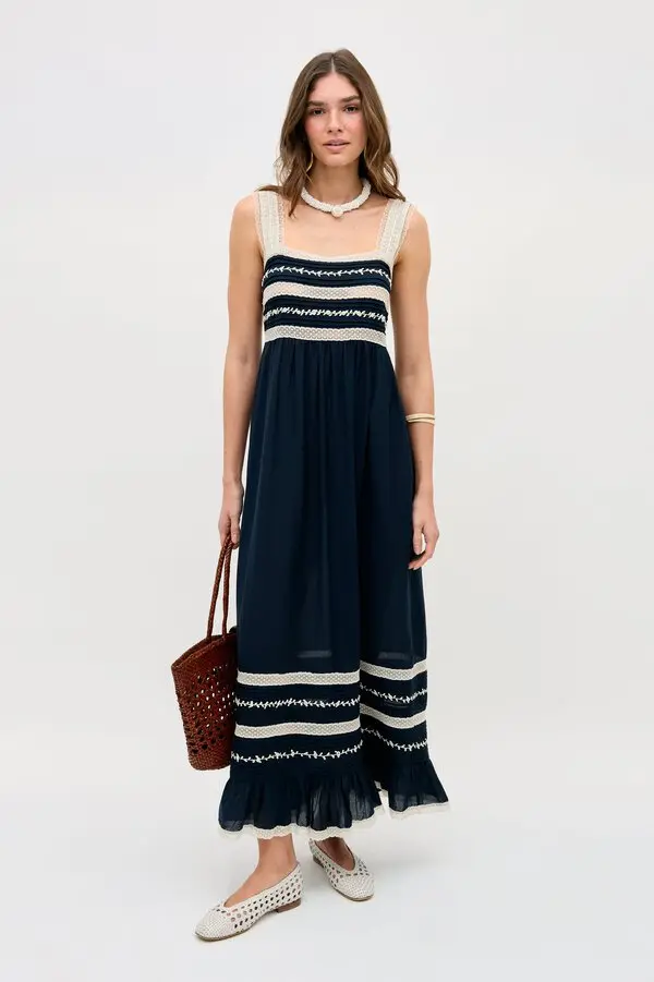 Rixo Malie Dress In Deep
