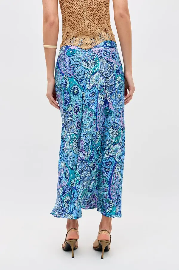 Rixo Kelly Paisley Floral Regular Skirt