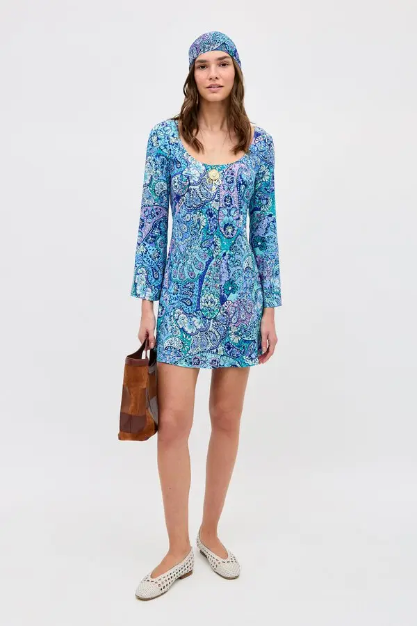 Rixo Dulce Paisley Floral Dress