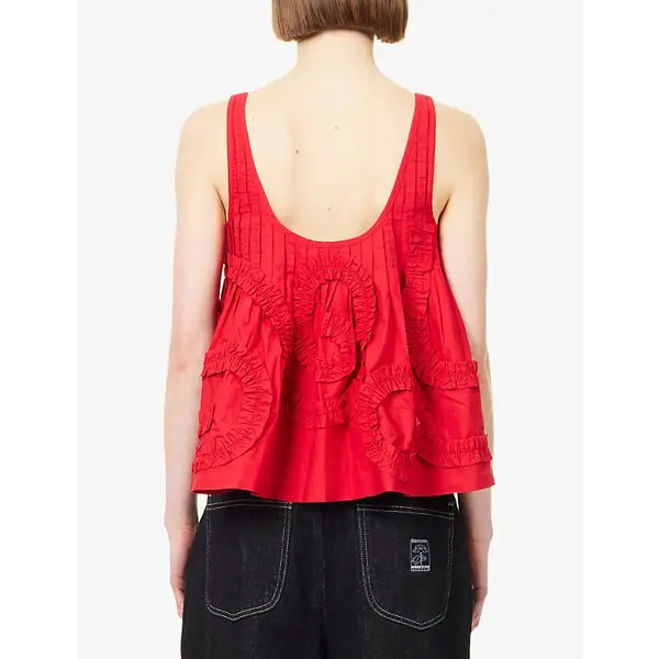 DAMSON MADDER Stella Ruffled Cotton Top