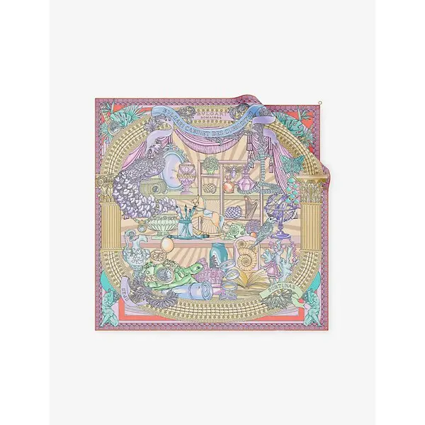 BVLGARI Curiosity Printed Square Silk-twill Scarf - Multicolor