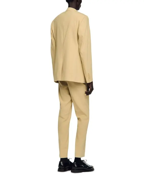 Sandro Classic Fit Linen Suit Jacket