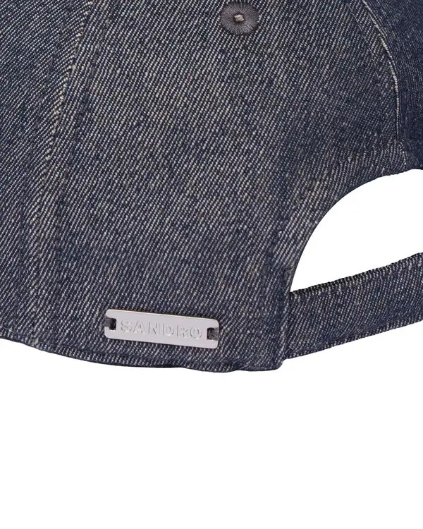 Sandro Logo Detail Denim Cap - Misc