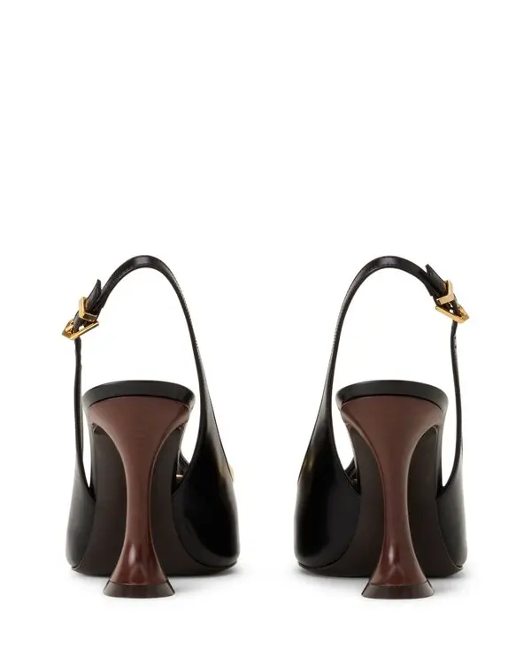 LANVIN Affinity Arch Slingback Pumps - Black
