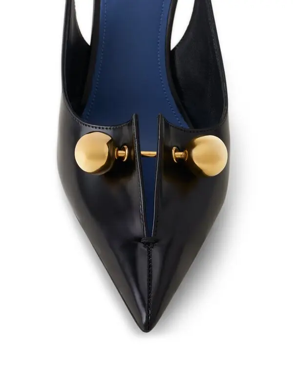 LANVIN Affinity Arch Slingback Pumps - Black