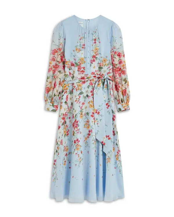 HOBBS LONDON Liberty Silk Printed Midi Dress