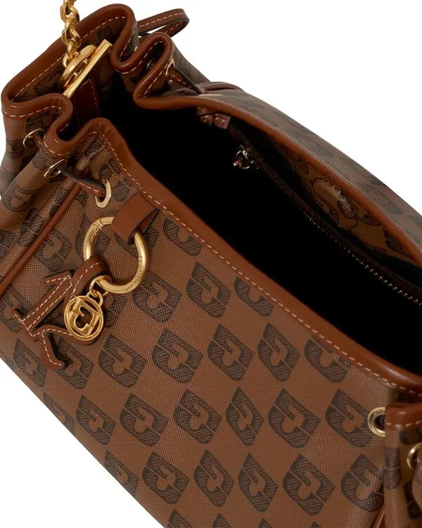Gerard Darel Le Mini 24 Monogram Crossbody Bag - Camel