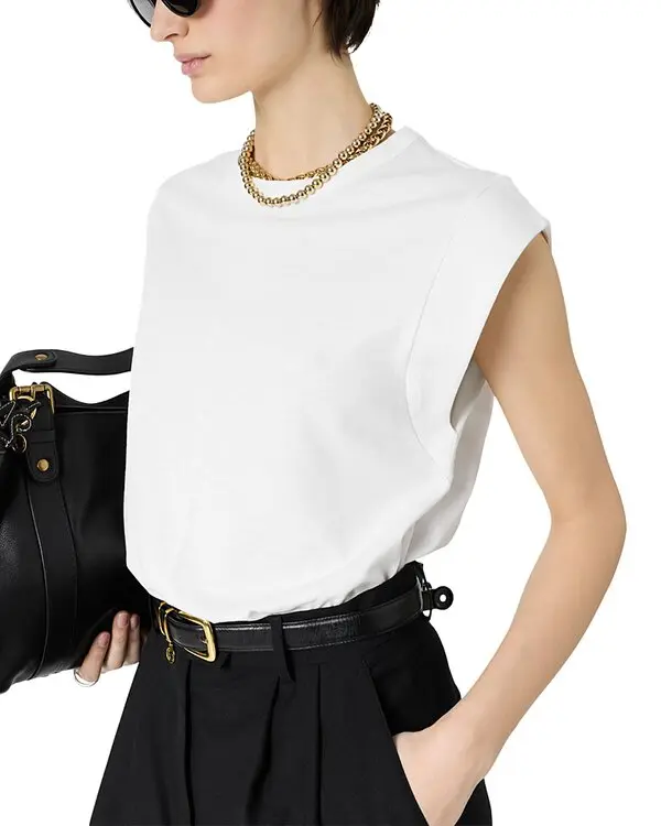 Gerard Darel Marionne Top Cotton Sleeveless Shirt