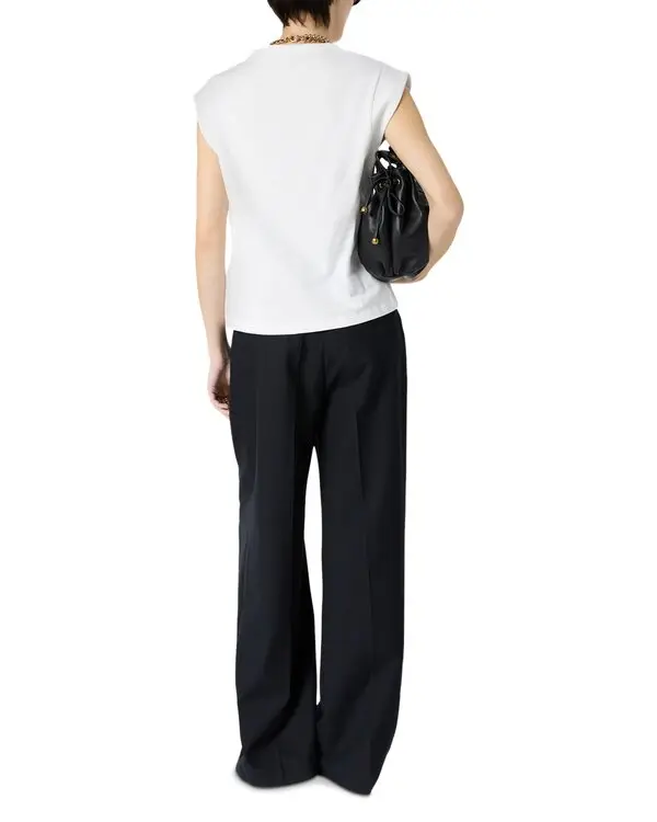 Gerard Darel Marionne Top Cotton Sleeveless Shirt