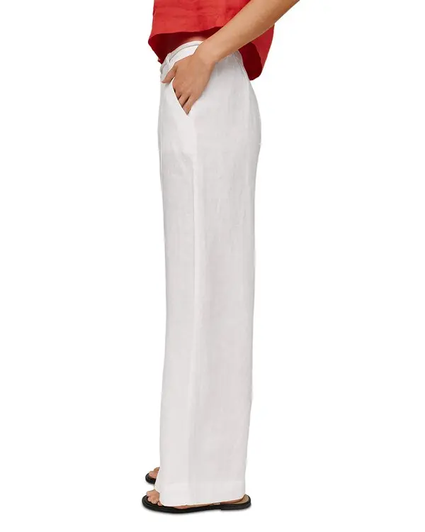 Bella Dahl Pintuck Wide Leg Linen Pants