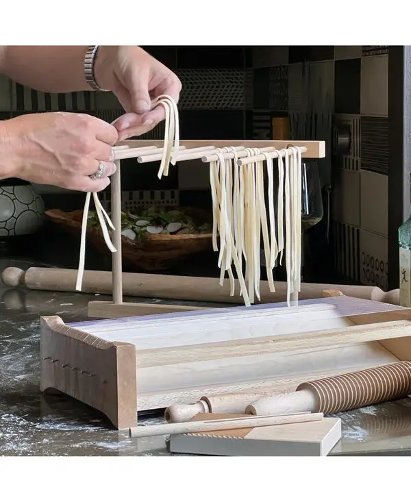 VERVE CULTURE Beechwood Collapsible Pasta Drying Rack