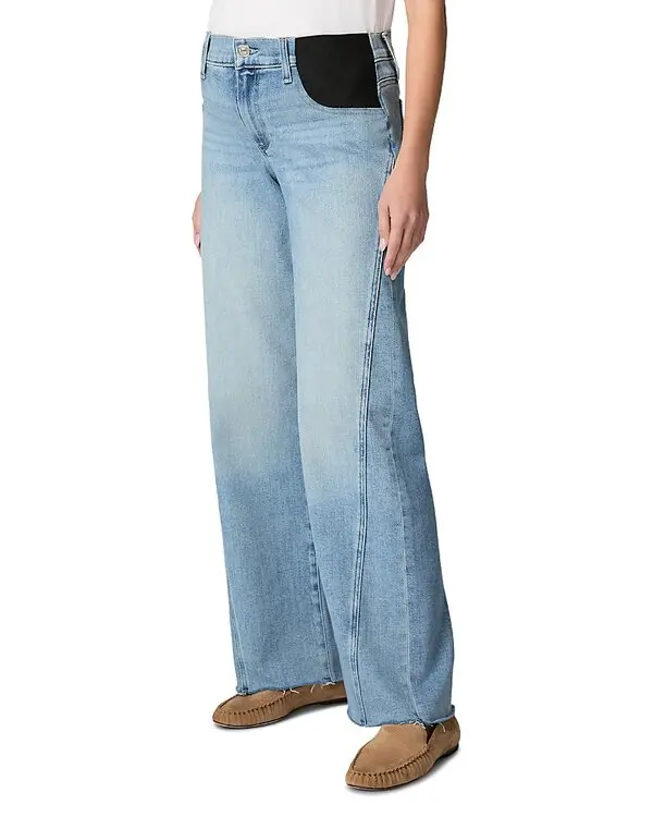 Paige Anessa High Rise Wide Leg Maternity Jeans - Explorer