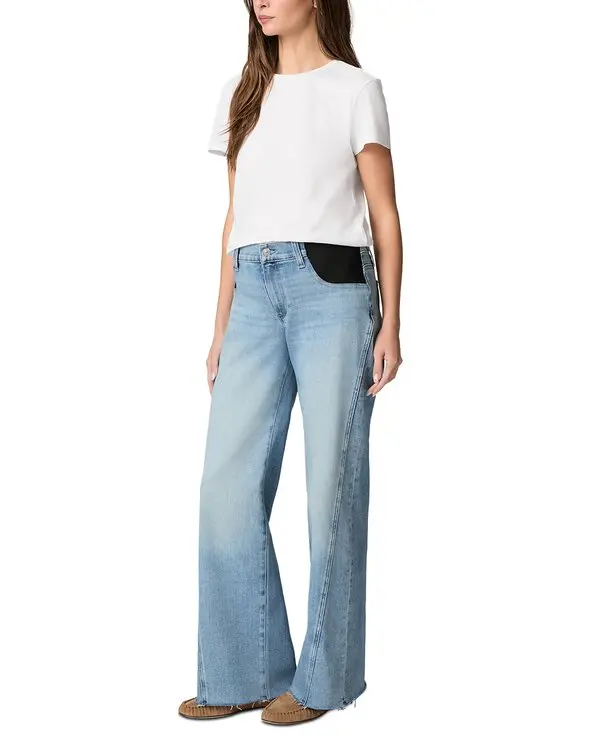 Paige Anessa High Rise Wide Leg Maternity Jeans - Explorer