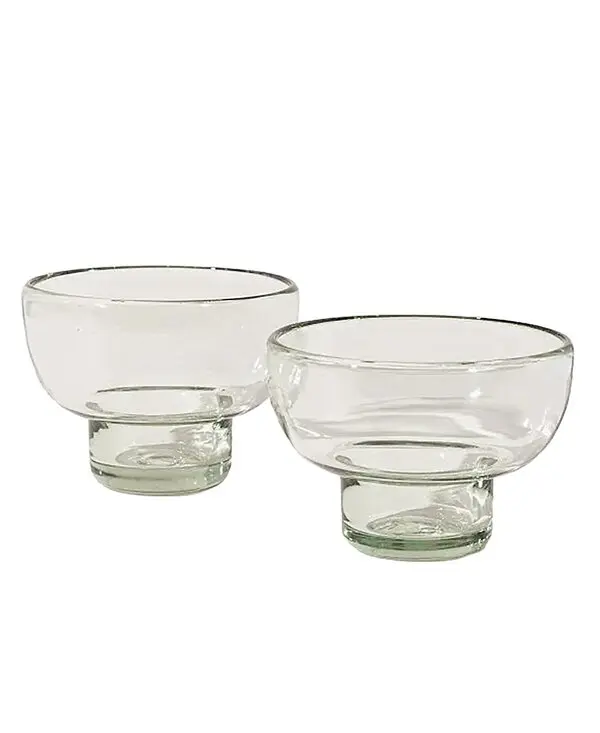VERVE CULTURE Handblown Margarita Glass, Set Of 2 - Clear
