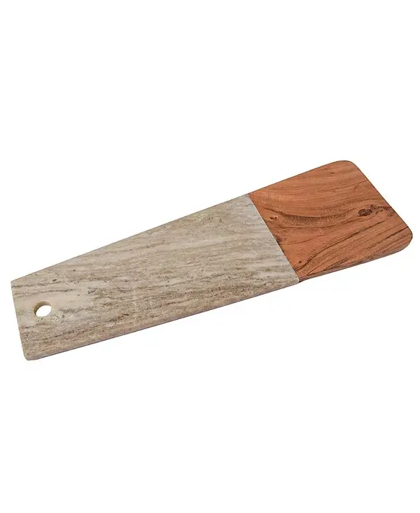 VERVE CULTURE Marble Charcuterie Board - Tan