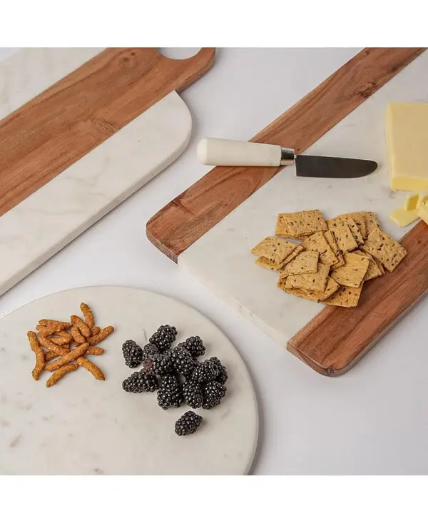 VERVE CULTURE Marble Serving Board Rectangle