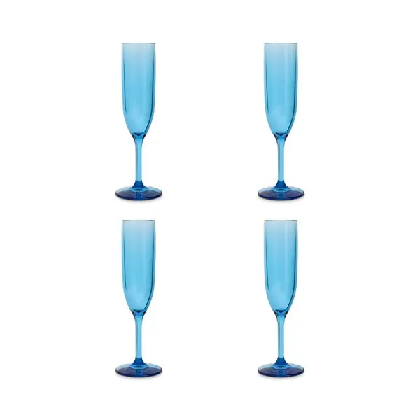DRINIQUE Flute Set Of 4 - Blue