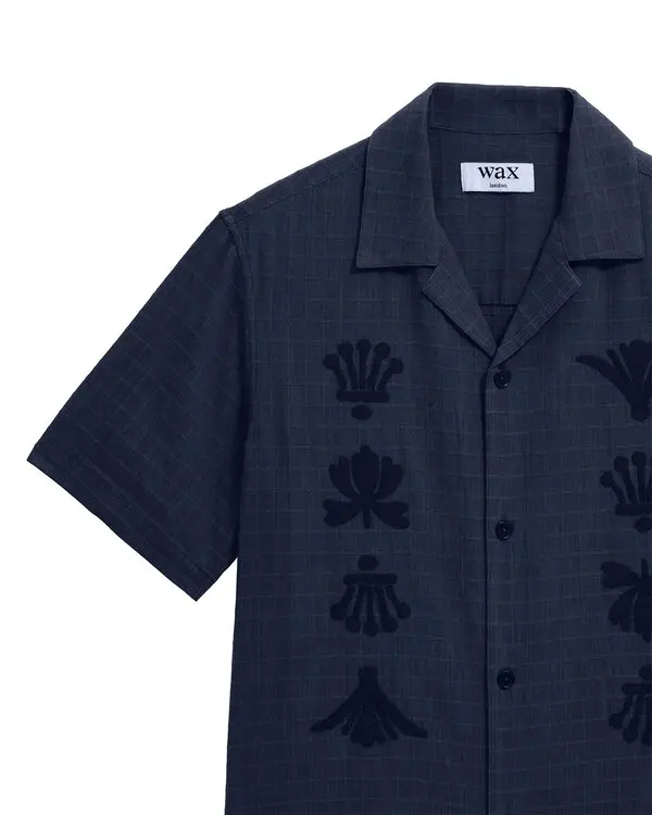 WAX LONDON Curzon Check Embroidered Shirt