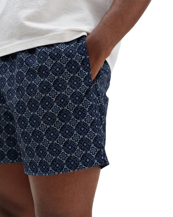 WAX LONDON Brockwell Geo Pattern Swim Shorts