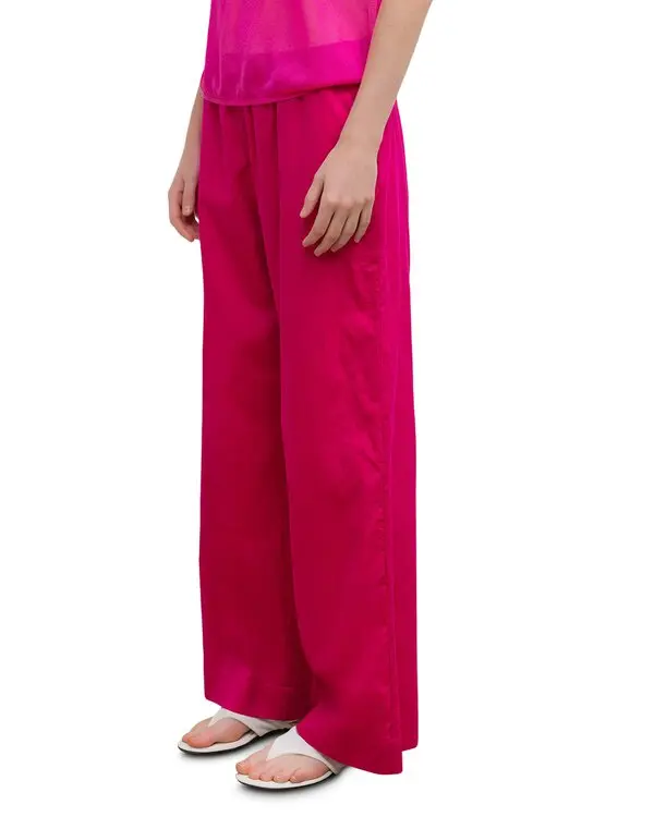 LESET Yoko Pocket Pants 100% Cotton - Amaranth