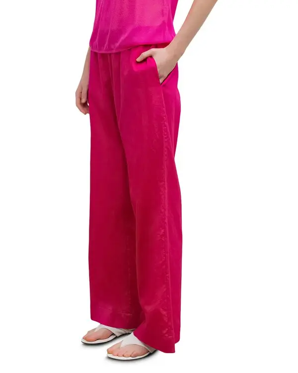 LESET Yoko Pocket Pants 100% Cotton - Amaranth