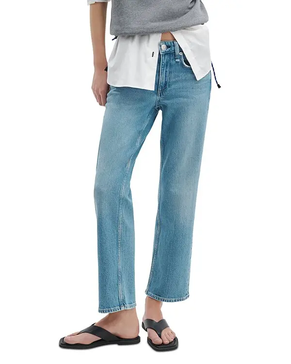 Rag & Bone Harlow Low Rise Ankle Straight Leg Jeans
