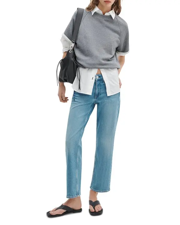Rag & Bone Harlow Low Rise Ankle Straight Leg Jeans