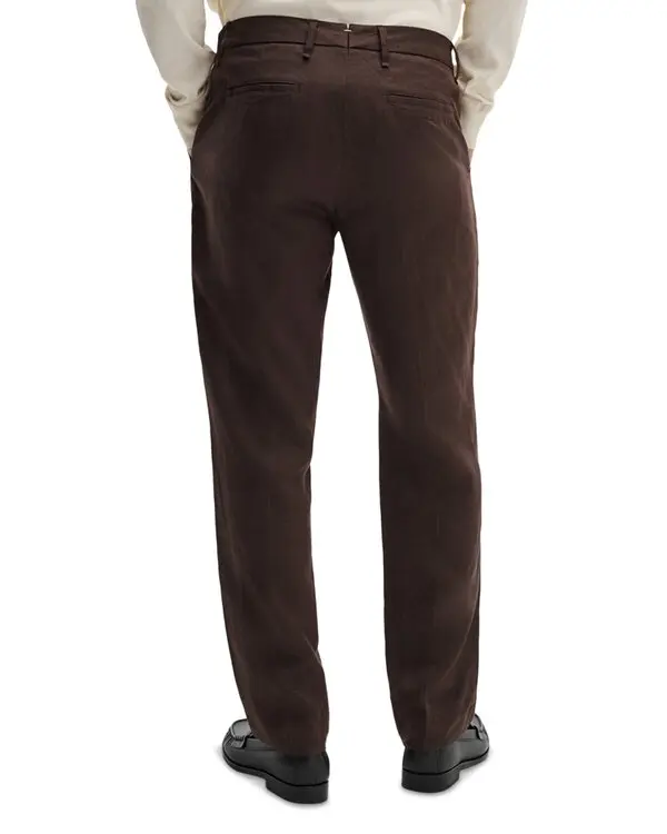 Rag & Bone Evan Linen Trousers - Rust Brown