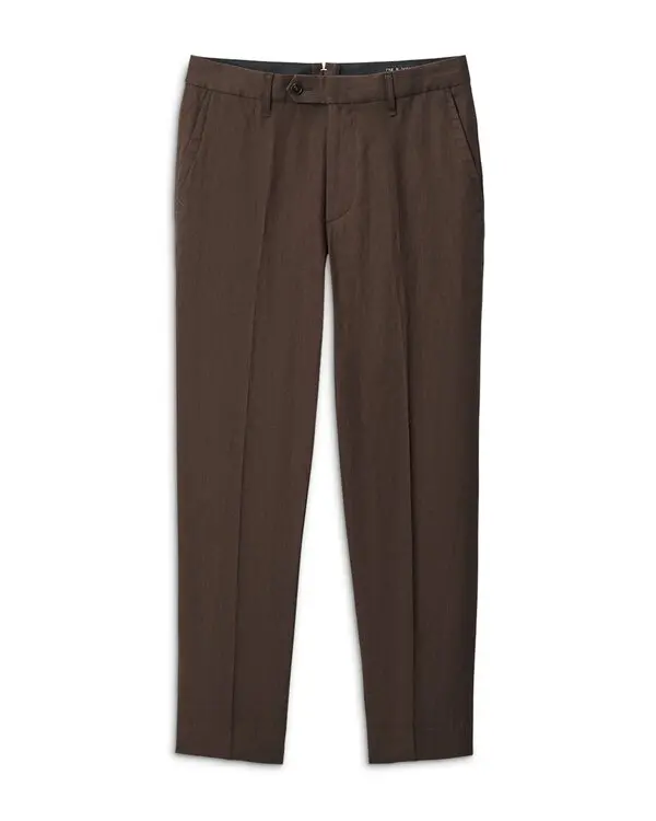 Rag & Bone Evan Linen Trousers - Rust Brown