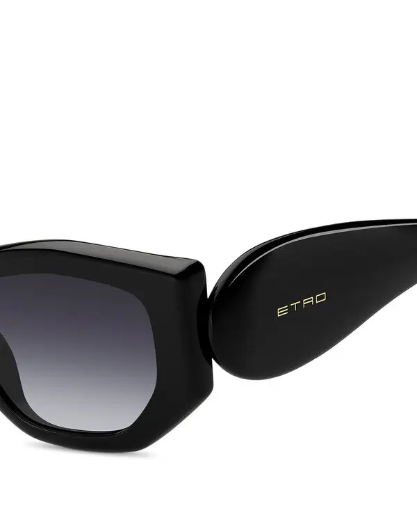 Etro Paisley Geometric Sunglasses, 53mm - Black