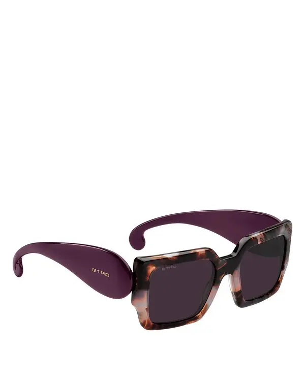 Etro Geometric 54mm Sunglasses - Brown