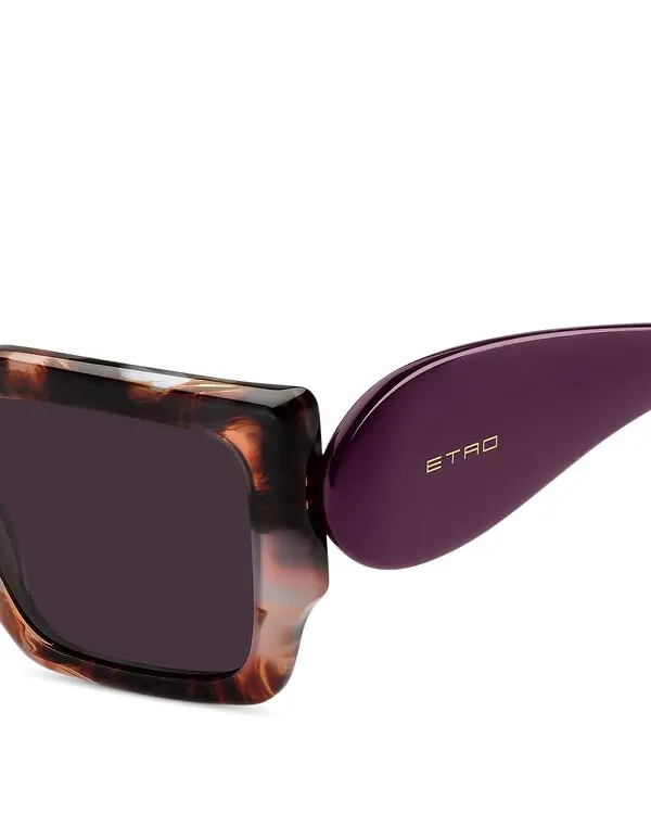 Etro Geometric 54mm Sunglasses - Brown