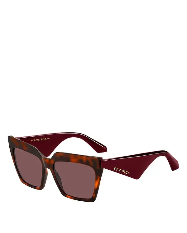 Etro Rectangular Sunglasses, 58mm - Brown