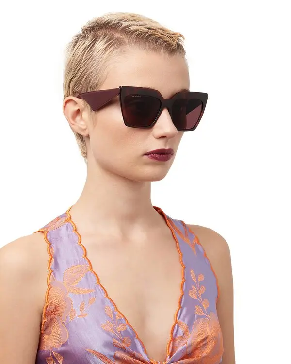 Etro Rectangular Sunglasses 58mm - Brown