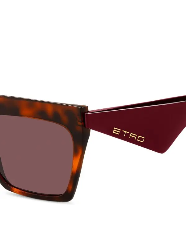 Etro Rectangular Sunglasses 58mm - Brown