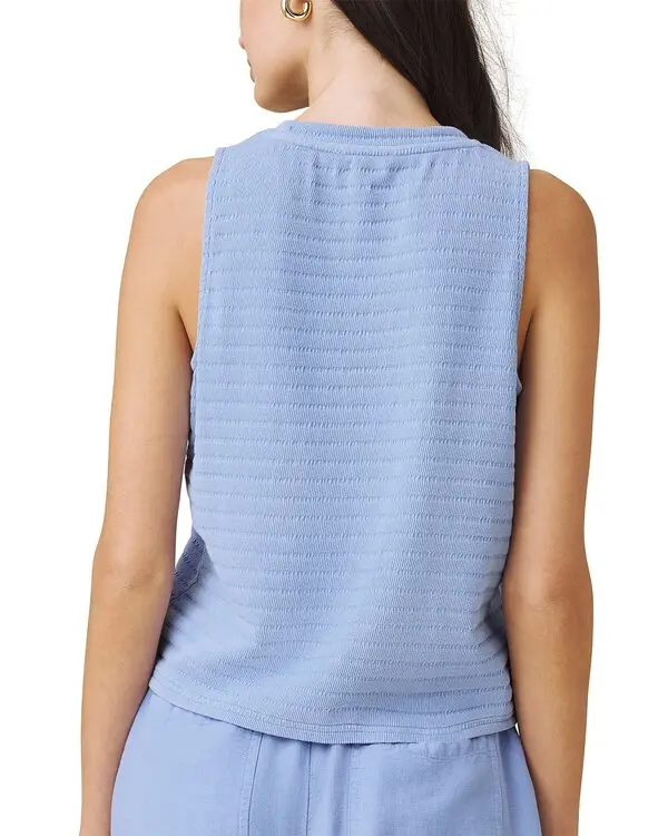 Splendid Shelly Smocked Tank Top - Azure